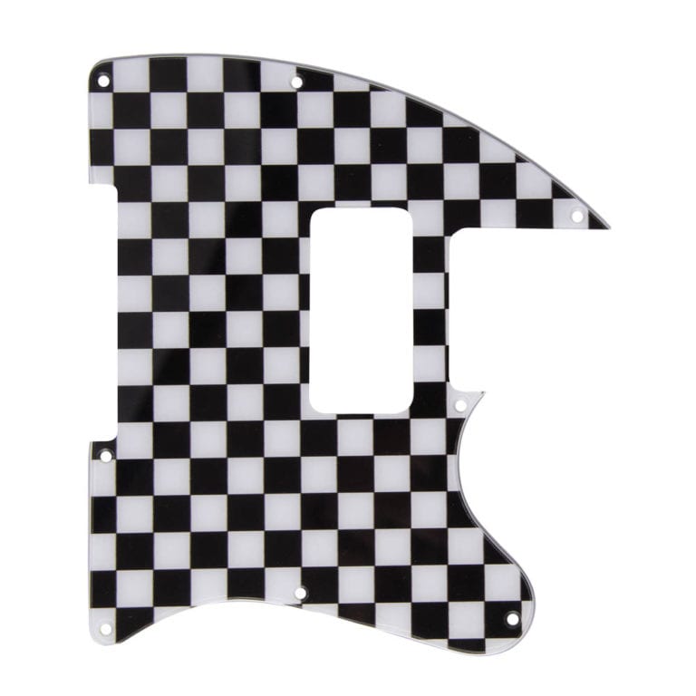 B&W Checkered PG - Pickguard | Belltone Guitars